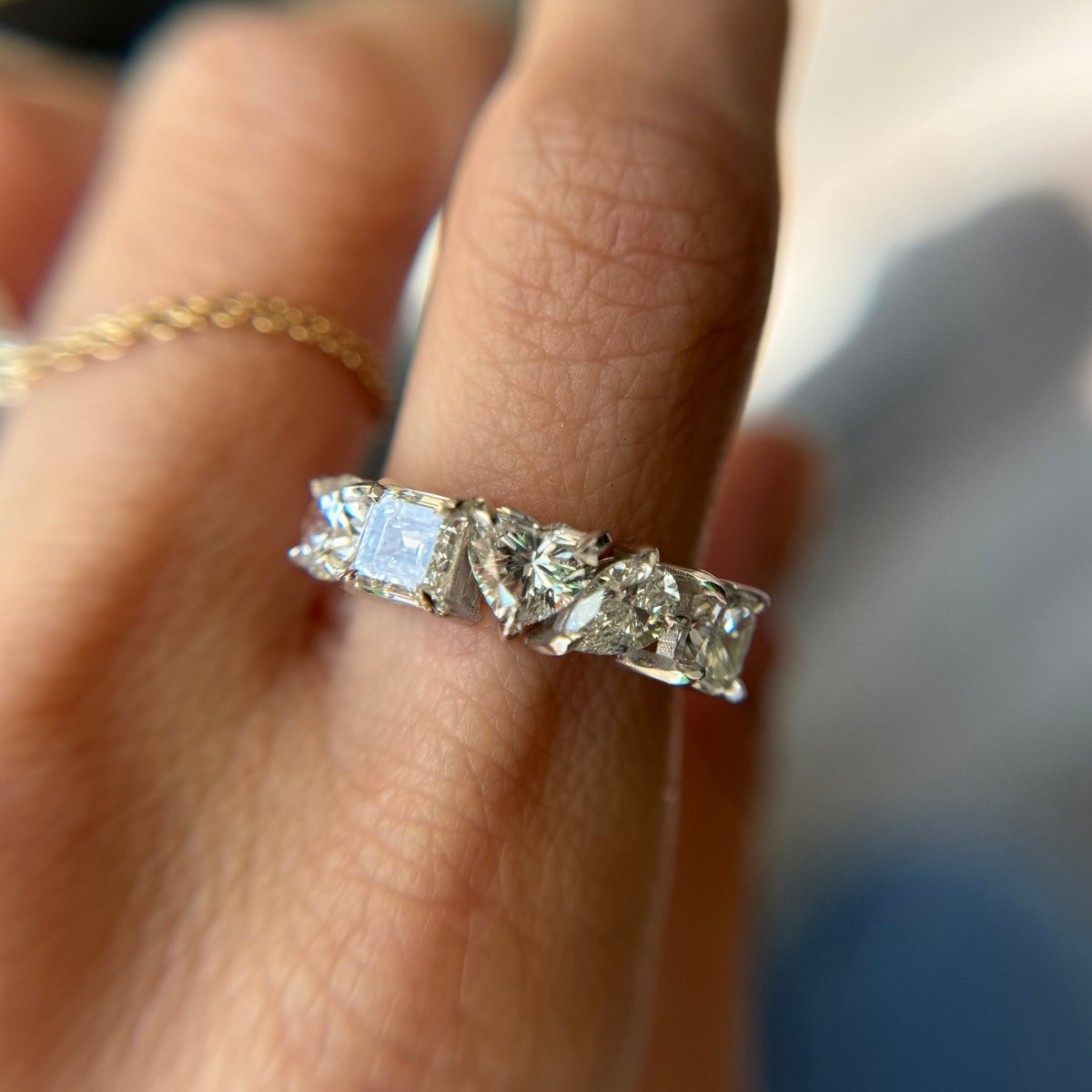 Petite MisMatch Diamond Band – AURORO